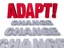 Change Adapt Evolve 3D Words On White Background Stock Photos - Image ...