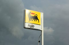 AGIP Logo editorial photography. Image of agip, brand - 101067607