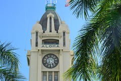 Aloha Tower stock photo. Image of pier, landmark, tourist - 13272780