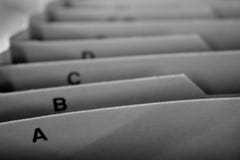 Alphabetical filing tray stock image. Image of filing - 17352975