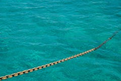 Anchor Chain Underwater In The Sea Stock Image - Image: 32530943