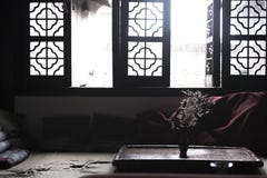 Chinese ancient furniture stock image. Image of wooden - 1547837