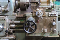 Ancient lathe stock image. Image of machinist, lathe - 16530981