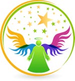 Angel Praying Logo Stock Photo - Image: 29722560