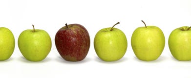 Row Apples Stock Photos - Royalty Free Stock Images