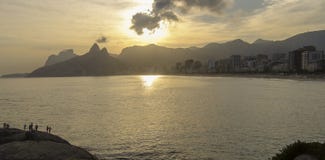 Praia Do Arpoador, Rio De Janeiro Stock Image - Image of famous ...