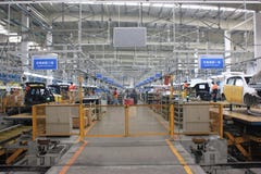 Cab Of Car In Welding Assembly Line2 Stock Photography - Image: 26618252