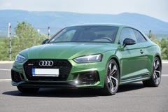 The Audi 100 (C1) Coupe S, Front View, (black And White) Editorial ...
