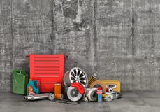 Auto Parts Border Royalty Free Stock Photography - Image: 19017537