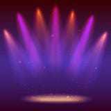 Scene Illumination. Background Lighting With Spotlights. Stock ...