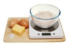 Weighing Scale With Baking Ingredients Stock Image - Image: 44118685