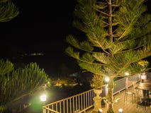 Balcony At Night Royalty Free Stock Photography - Image: 12612797
