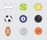 Ballen Voor Verschillende Soorten Sporten Royalty-vrije Stock ...
