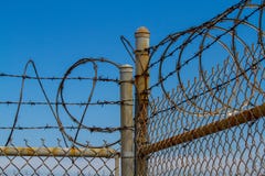 Barbed Wire Curled In Spiral Stock Photos - Image: 11005383