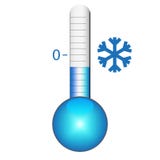 Below zero on thermometer. stock photo. Image of cold - 17302184