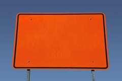 Blank Orange Road Sign Stock Images - Download 215 Royalty Free Photos