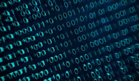 Computer Science - Binary Digits Stock Illustration - Illustration of ...