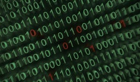 Computer Science - Binary Digits Stock Illustration - Illustration of ...