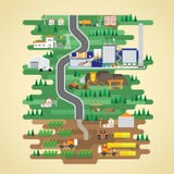 Biomass Power Energy Plan. Education Infographic. Vector Design. Stock ...
