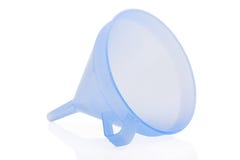 Blå tratt fotografering för bildbyråer. Bild av tratt - 54618107