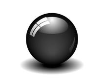Black Ball Melting. Vector Fresh Painted Sphere. Illustration 49318122 ...