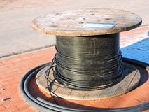 Spool Of Cable And Fiber Optics Stock Image - Image of fibers ...