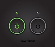 Power Button ON LED Background Stock Vector - Illustration of inset ...