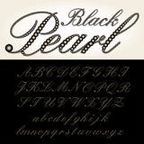 Font Pearls . Alphabet Made Of Pearls. Letters For Design Direction ...