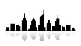 Cityscape Outline Royalty Free Stock Photo - Image: 6460375