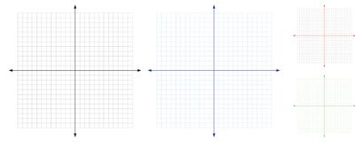 Cartesian Coordinate System Template Stock Vector - Illustration of ...