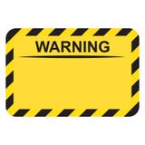 Set: Blank Rectangle Warning Sign, Attention Sign, Caution Sign, Notice ...