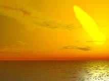 Blazing sun across desert stock image. Image of geography - 3278743