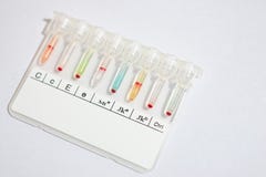 Blood Group Testing Gel Test Stock Photo - Image of donor, analysis ...