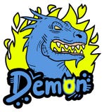 Devil / Blue Demon Mascot Vector Logos Royalty Free Stock Photos ...