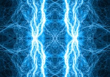 Blue Electricity Electric Arc Stock Vector - Illustration of abstract ...