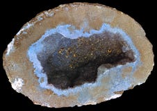 Blue geode stock photo. Image of geode, blue, stone, crystal - 4728604