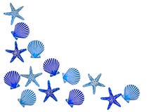 Seashell border stock illustration. Illustration of tropics - 382756