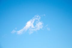 One Cloud Blue Sky stock image. Image of fluffy, single - 10753457