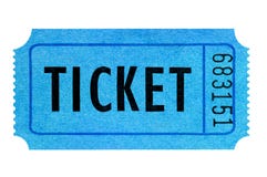 Blue Concert Ticket stock photo. Image of blank, attending - 38680440