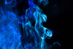 Deep Blue Smoke Background With Light Stock Photo - Image of copy ...