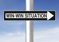 Win Win Situation Mutual Benefits Deal Arrangement Agreement Stock ...