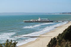 Bournemouth bay stock photo. Image of clifftop, cliffs - 39041036