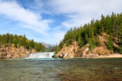 Bow River stock photo. Image of panorama, banff, peak - 5105580