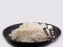 Plate Full Of Rice Stock Photo - Image: 24681400