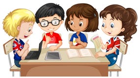 Groupwork Clipart And Illustrations