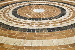 Circular Brick Pattern stock photo. Image of alley, circle - 24862280