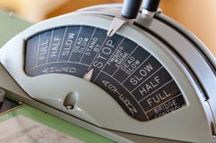 Engine Controls On Ship Bridge Stock Photo - Image of speed, full: 32277148