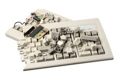 Broken Computer Keyboard stock illustration. Illustration of ...