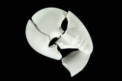 Cracked Mask stock illustration. Image of entertainment - 23754255