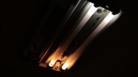 Broken Old Fluorescent Bulbs Flashing Stock Video - Video of idea ...